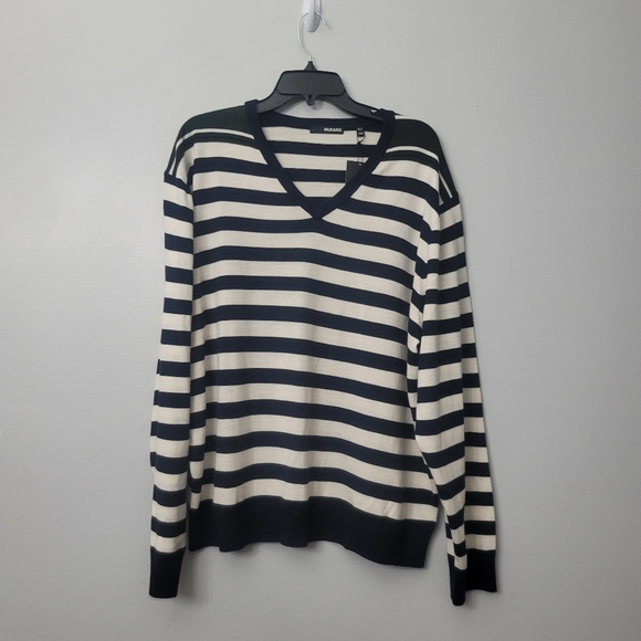 Murano | Sweaters | Murano Big Man Strap Vneck Sweaterstrip | Poshmark